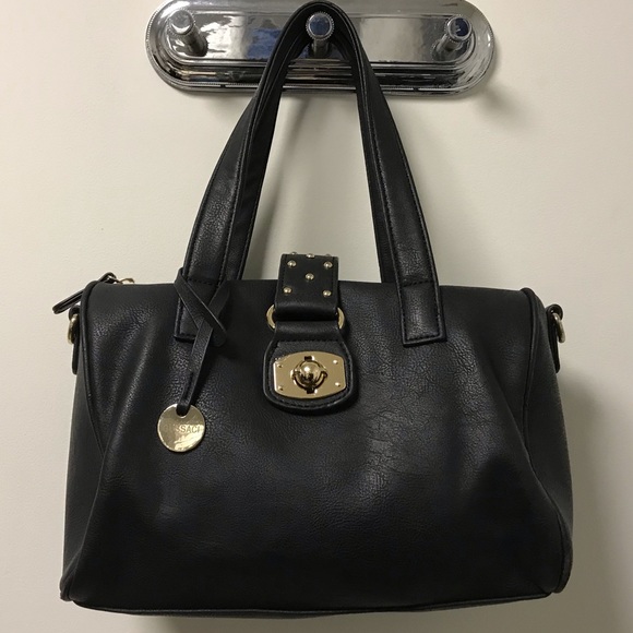 Gussaci | Bags | Nice Gussaci Black Gold Studded Bag | Poshmark